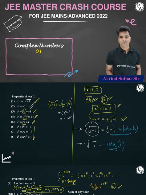 Complex Number 01 Class Notes Document From Samir Kumar Pdf