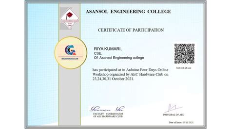 Riya Kumari On Linkedin Arduino Workshop Participation And Completion