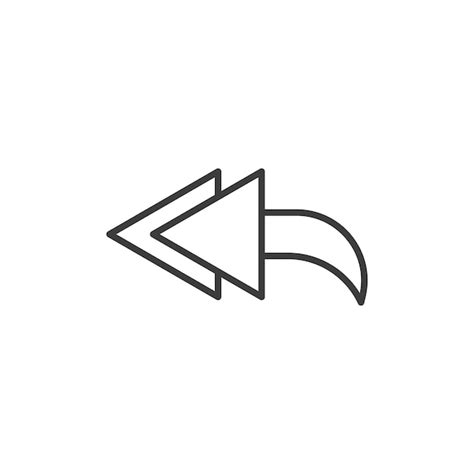 Premium Vector Reply All Icon Set Email Answer Arrow Button Sign