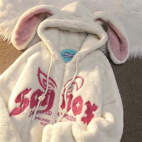 Bunny Ears Oversized Hoodie Juneptune