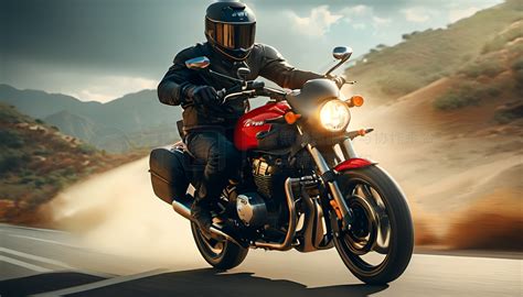 公路ai数字艺术 一辆摩托车在公路上疾驰 Ai图片免费下载png格式4032像素编号70777362 千图网