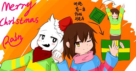 Chara 圣诞快乐！ Asrielrainのイラスト Pixiv