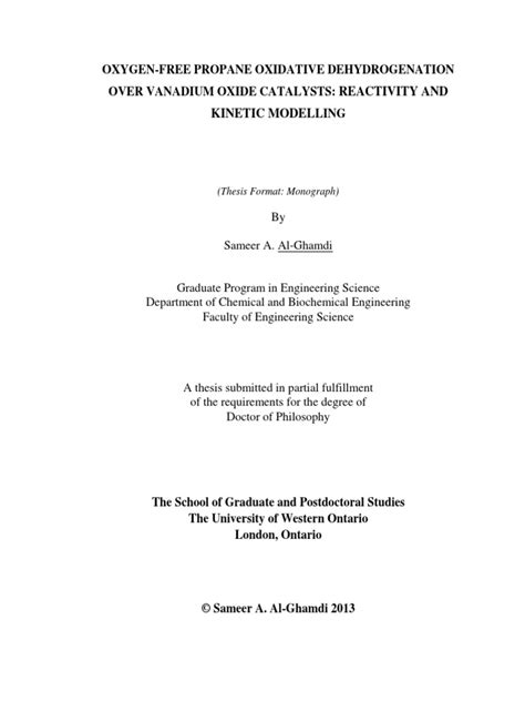 Pdf Oxygen Free Propane Oxidative Dehydrogenation Over Vanadium Oxide Catalysts Dokumen Tips