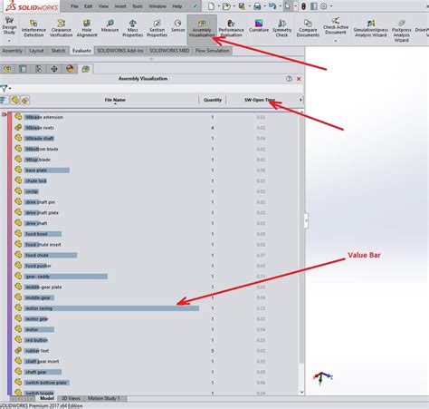 Solidworks Sort Assembly Components By Open Time