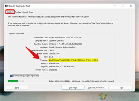 Windows How To Check What Processor Cpu Is In Your Pc Winbuzzer