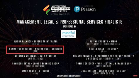 Hamza Islam On Linkedin Solicitorapprentice Nortonrosefulbright Award Apprenticeships 113