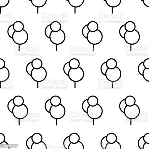 트리 아이콘이 있는 흑백 원활한 패턴 벡터 트리 기호 기호 기호입니다 식물 인쇄 카드 엽서 직물 직물을위한 조경 디자인 비즈니스 아이디어 개념 개념에 대한 스톡 벡터 아트