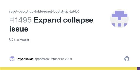 Expand Collapse Issue · Issue 1495 · React Bootstrap Tablereact