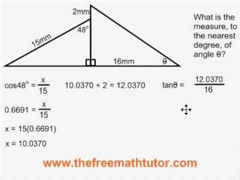 Multiple Step SOH CAH TOA Problems Example 4 YouTube