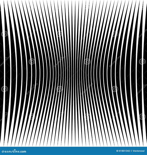 Abstract Geometric Pattern With Squeezed Compressed Distortion E Stock Vector Illustration Of