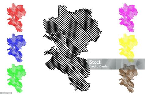 뷔르츠부르크 시 지도 벡터 일러스트레이션 부르츠부르크지도의 낙서 스케치 시티 0명에 대한 스톡 벡터 아트 및 기타 이미지