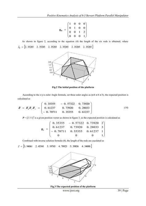 Positive Kinematics Analysis Of 6 3 Stewart Platform Parallel Manipulator Pdf