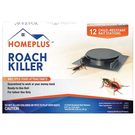 Homeplus Roach Killer Plastic Bait Stations Indoor Roach Control 12
