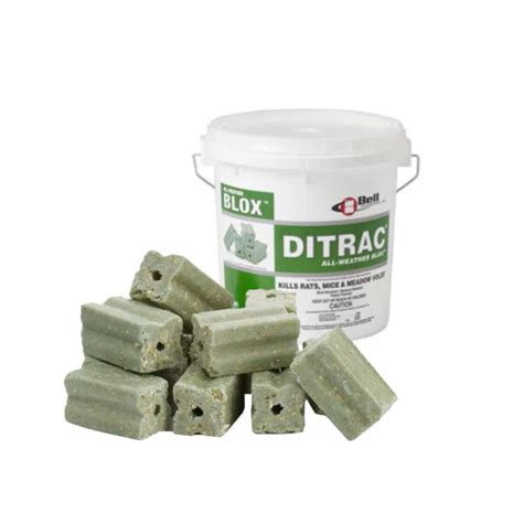 Ditrac All Weather Blox Rodenticide Diphacinone Rat Control 18 Lb