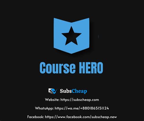 Course Hero Subscheap