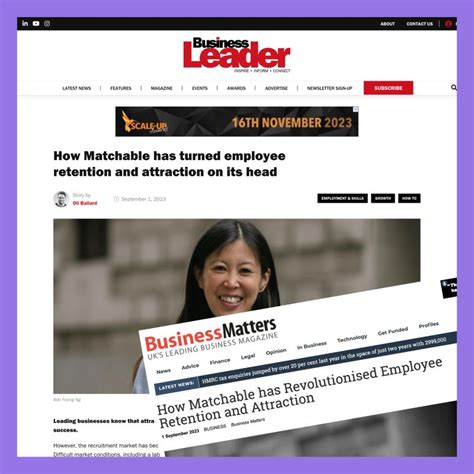 Wai Foong Ng On Linkedin How Matchable Has Turned Employee Retention And Attraction On Its Head