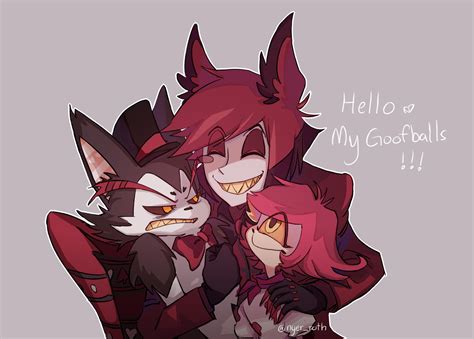 Hazbin Hotel Alastor X Angel Dust Kiss