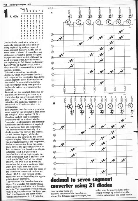 Decimal To 7 Segment Converter Elektor Magazine