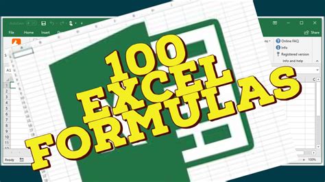 More Than 100 Excel Formulas With Multiple Examples For Beginners Youtube