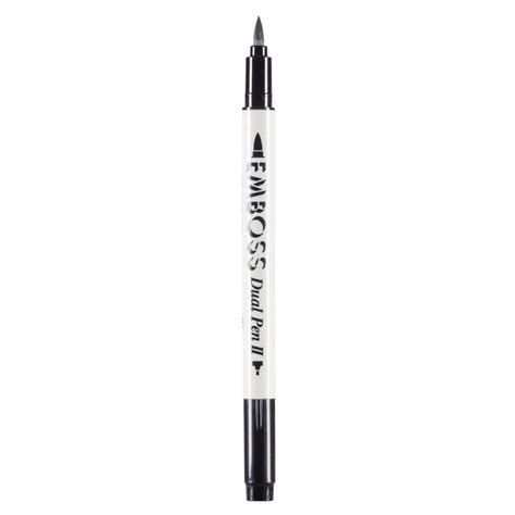 Emboss Dual Pen Ii Real Black Mondo Fai Da Te