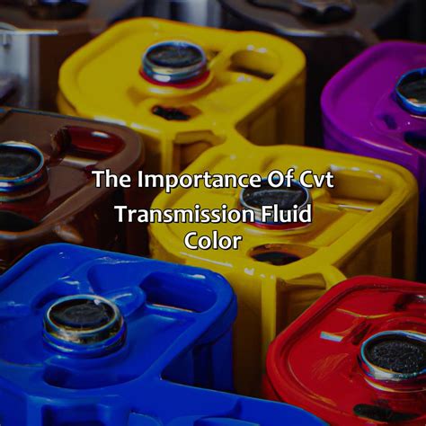 What Color Is Cvt Transmission Fluid