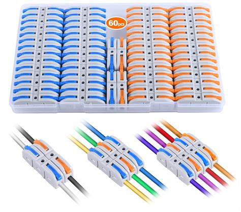 Lever Wire Connectors Htcelle 60 Piece Quick Connect