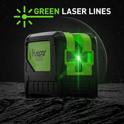 Huepar 197 Ft Green Self Leveling Cross Linewith Plumb Points Laser Level 9211g At