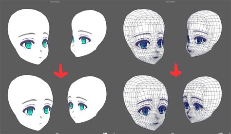 3dcgでキャラの顔を作るときに気に掛けていること｜株式会社バイキングゲーム会社