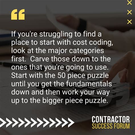 How To Build A Cost Coding System With Contractor Success Forum