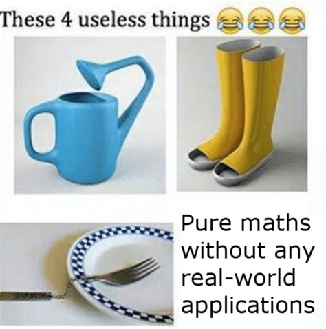 Pure Maths Without Any Real World Applications These 4 Useless Things Know Your Meme