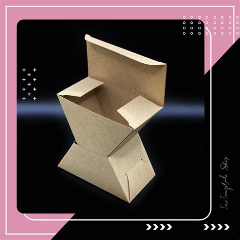 Triangle Box Template Cookies Box Template T Box Template Candy Box Template Resizeable