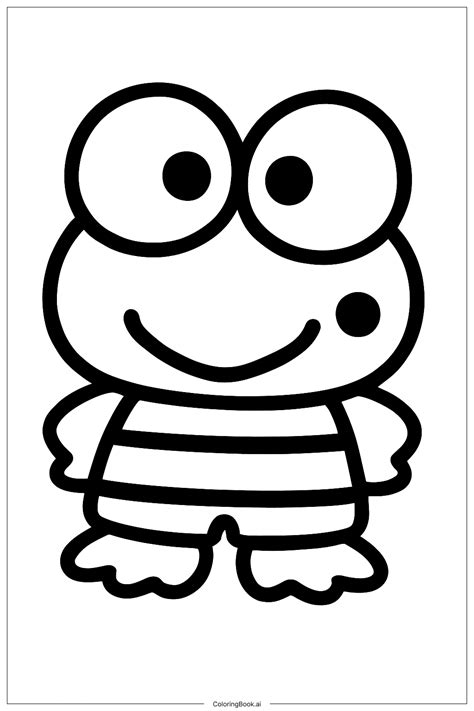 Sanrio Keroppi Frosch Ausmalbild Kostenloses Pdf And Png Zum Ausdrucken