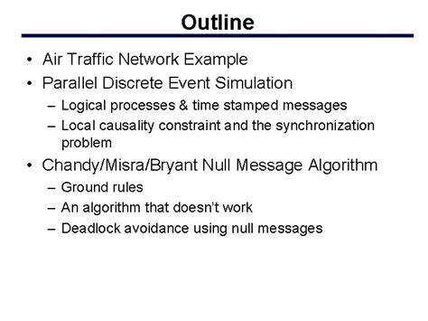 Parallel And Distributed Simulation Parallel Discrete Event Simulation