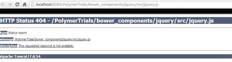 jquery can t get files installed with bower to work in eclipse
