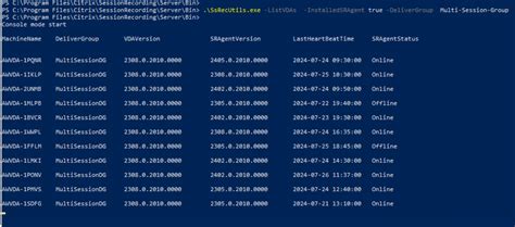 Monitor Session Recording Agents Session Recording 2509