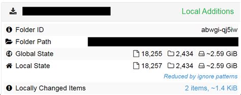 Local Folder State Larger Than Global Randomly With Ignore Patterns Involved Support
