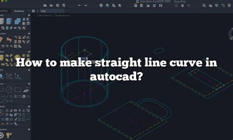 How To Make Straight Line Curve In Autocad