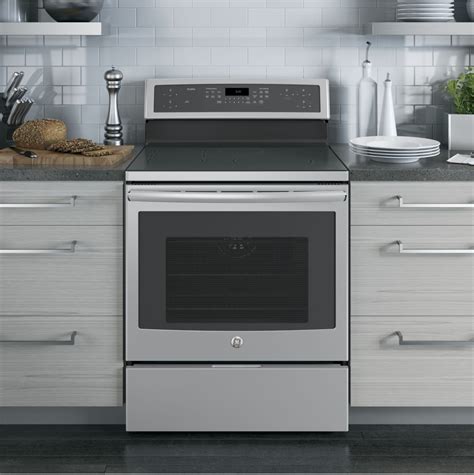 Ge Phb920sjss 30 Inch Freestanding Induction Range With True Convection Wifi Connect Chef
