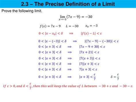 Precise Definition Of A Limit Example Devinitionvb