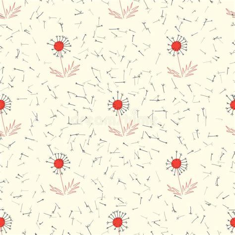 Nature Floral Background Seamless Surface Pattern Vector Illustration