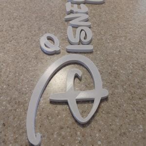 Big 17in Disney Style Logo Wall Sign 3d Printed Wall Decor Wall Art