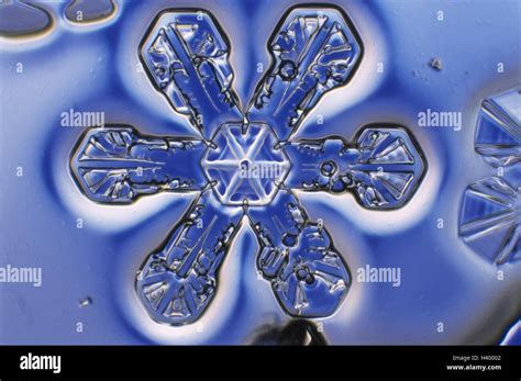 Cristaux De Glace Microscope Banque De Photographies Et Dimages à