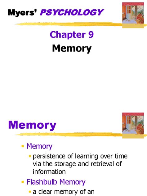 Memory Memory Recall Memory