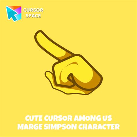 Cursor Cute Cursor Among Us Marge Simpson Character For Chrome Cursor Space
