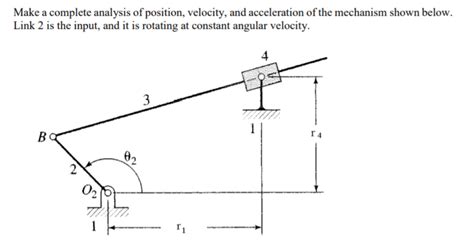 Make A Complete Analysis Of Position Velocity And Chegg Com
