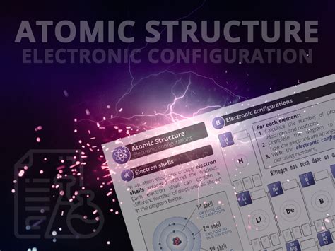 Atomic Structure Electronic Configuration Teaching Resources