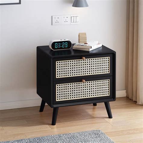 Stika Bedside Table Wood Home Hk