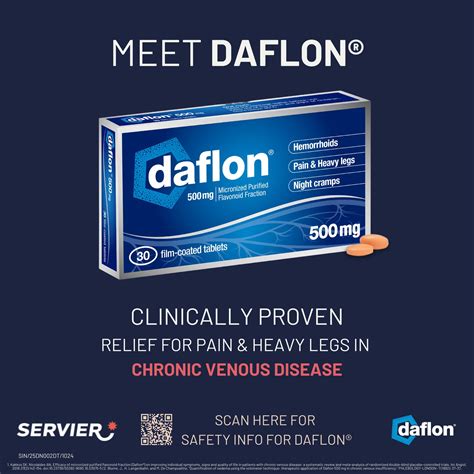 Daflon Meet Daflon An Effective Treatment For Chronic Venous Disease Cvd As It Has A Unique
