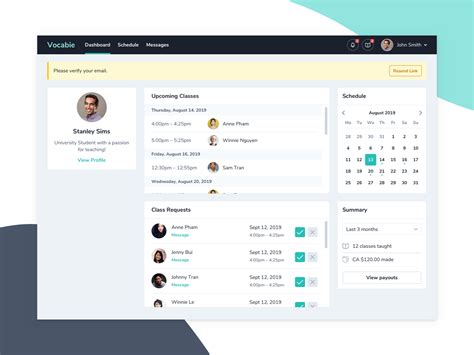 Dashboard Teaching Platform By Gareth Wan On Dribbble