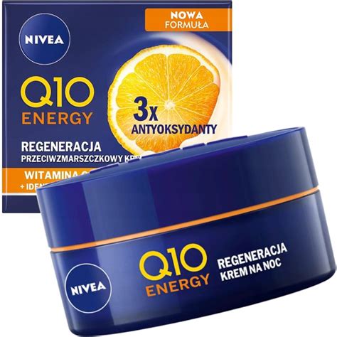 Krem Przeciwstarzeniowy Do Twarzy Nivea Q10 Energy 0 Spf Na Noc 50 Ml